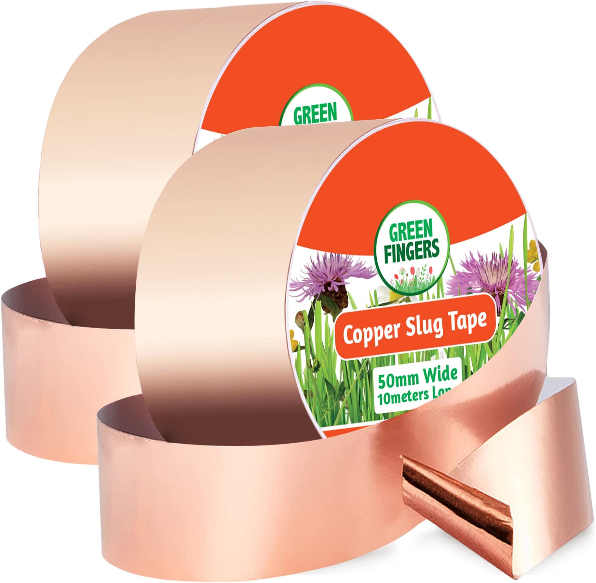2pk Copper Tape Slug Repellent UK 10m x 50mm | Humane Slug & Snail ...