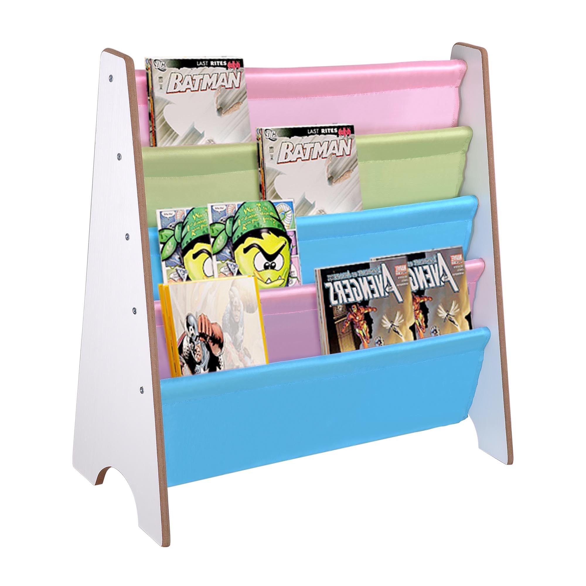 Amazon.com: HeyJiaYu Small Book Rack Storage, Bookshelf with 4 Deep ...