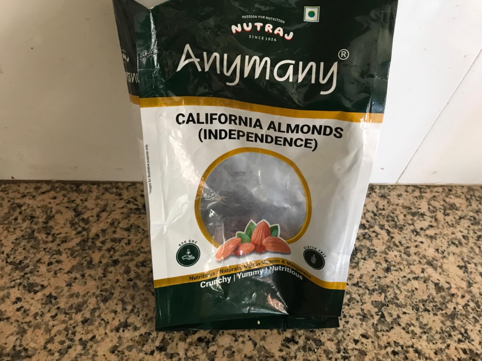 Nutraj 100% Pure Premium Raw California Almonds 1kg (100g x 10) | Dried ...