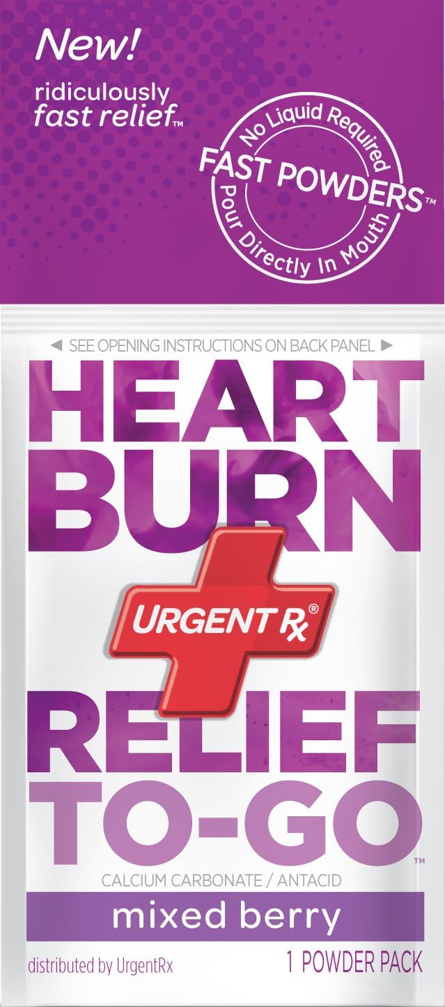 Amazon.com: UrgentRx Heartburn Relief to Go 5-Pack : Health & Household