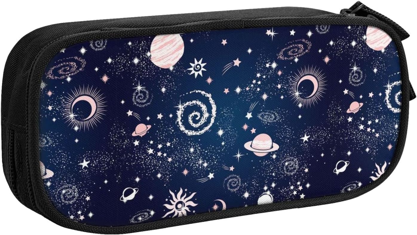 LOUJIN Space Galaxy Constellation Double Layer Pencil Case Large ...