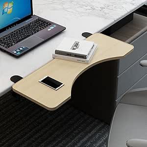 Desk Extender Ergonomic Table Mount Armrest Shelf for Computer Desk ...