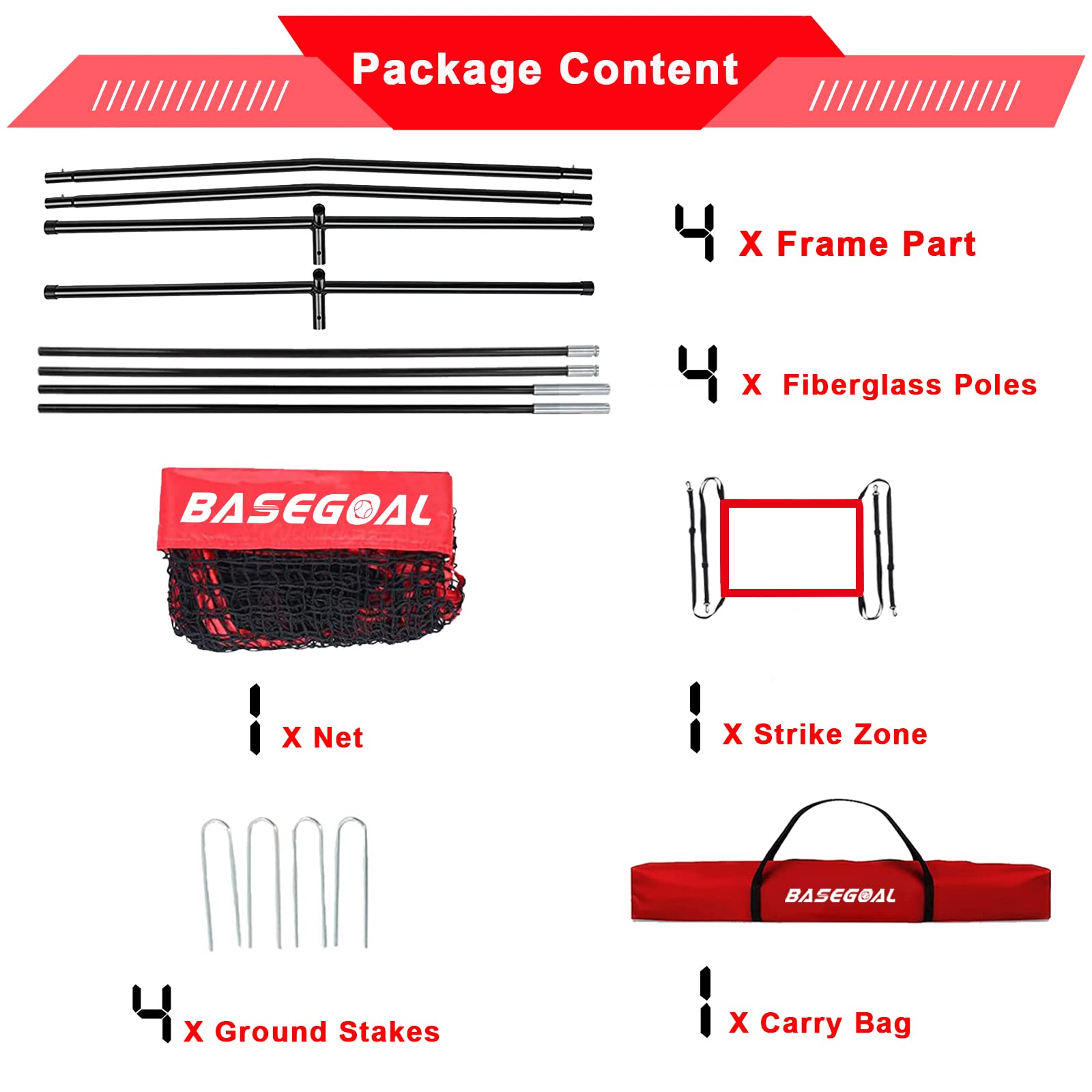 Snapklik.com : BaseGoal 77 Baseball Softball Practice Net,Baseball ...