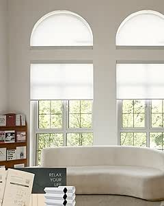 Amazon.com: Yoolax Smart Cellular Shades, Motorized Arch Window Honeycomb Blinds Motorized ...