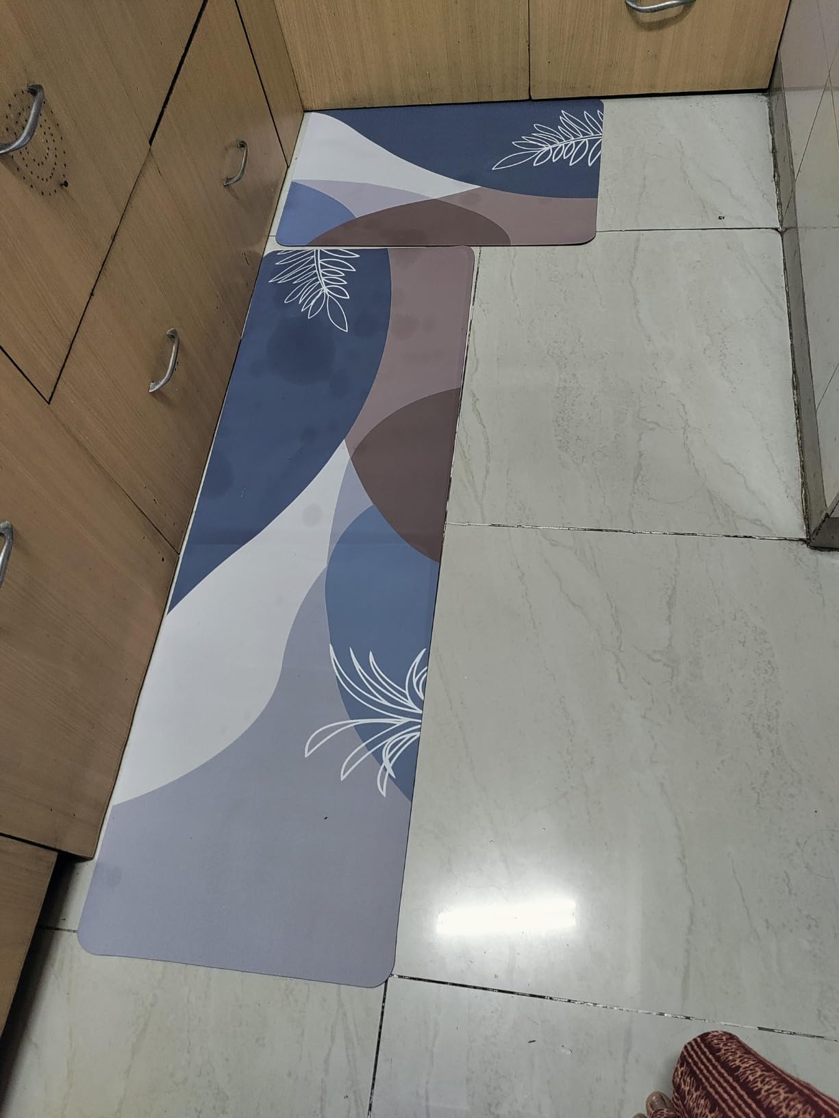 Glaceon Anti Fatigue Kitchen Rug Sets 2 Pieces Non Slip Cushioned ...