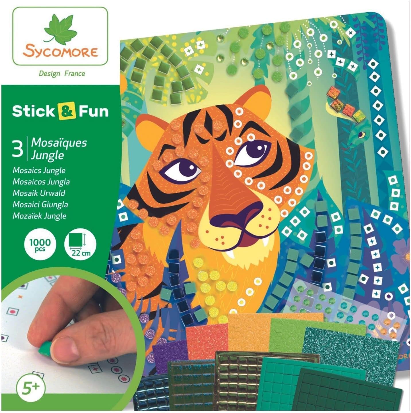 Sycomore CRE7006 Self-Adhesive Mosaic Stickers for Children - 3 ...