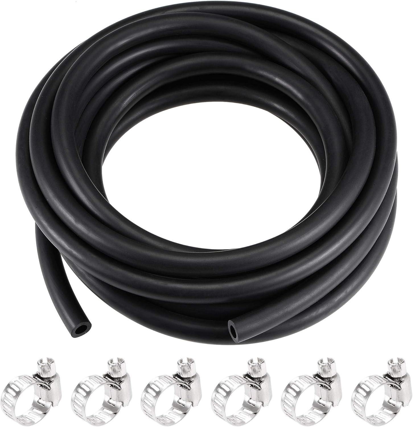 sourcing map Lubricating Oil Hose 6mm(1/4") ID 10mm OD 16ft Rubber ...