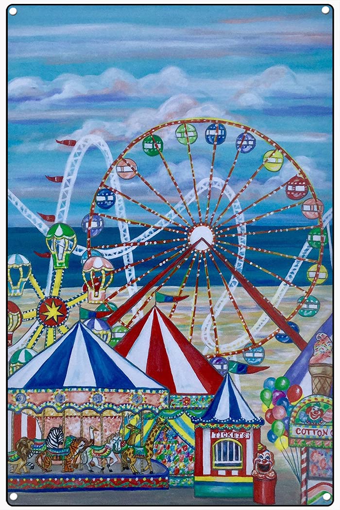 Vintage Carnival Ride Signs Amazon.com: Vintage Circus Signs (2 Piece