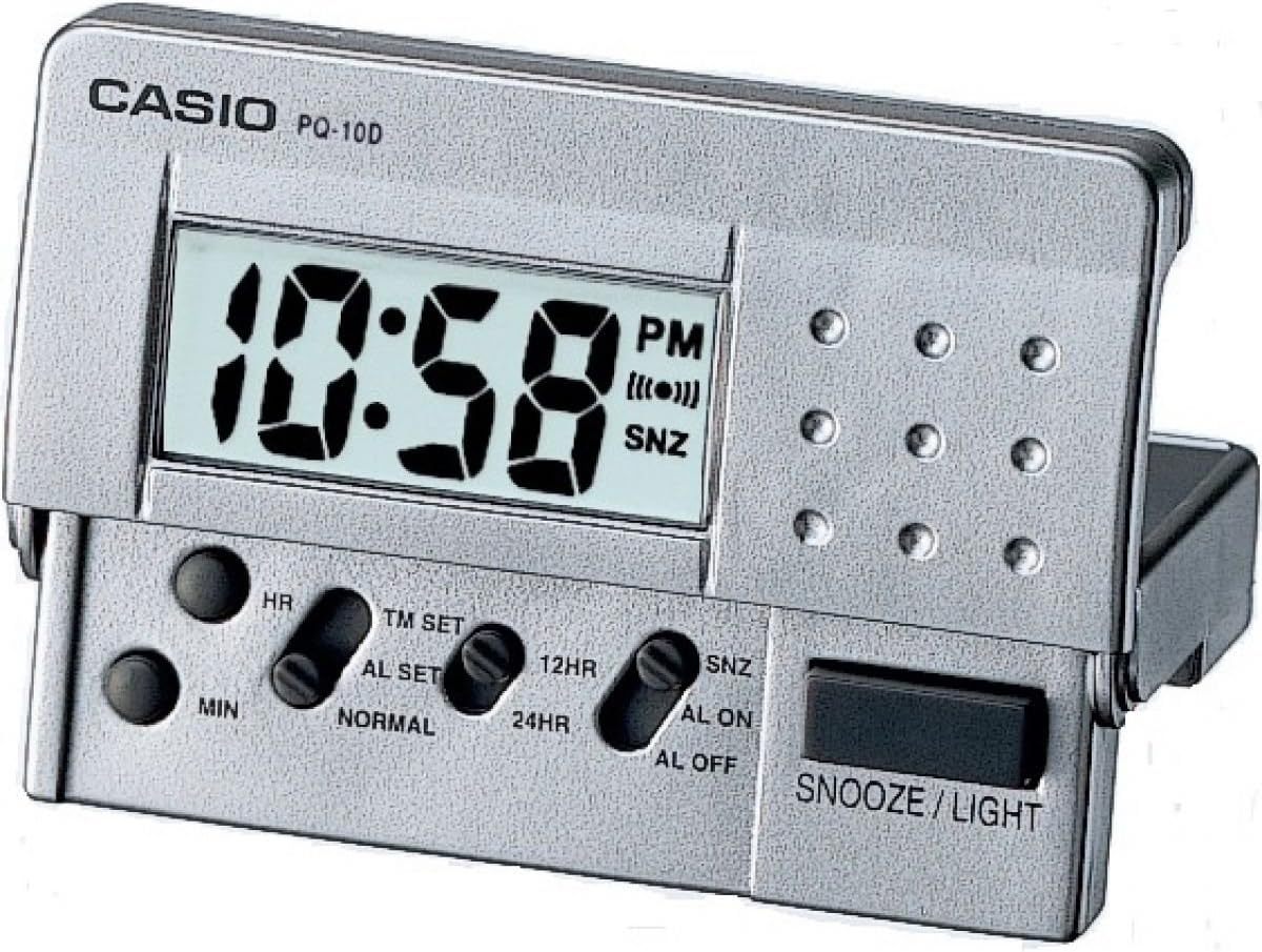 Amazon.com: Casio- Led Digital Travel Clock (pq10d-8) : Home & Kitchen