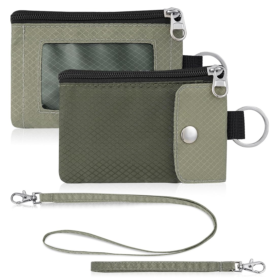 Amazon.com: Artpaxy Minimalist Wallet For Mens Womens, Keychain RFID ...