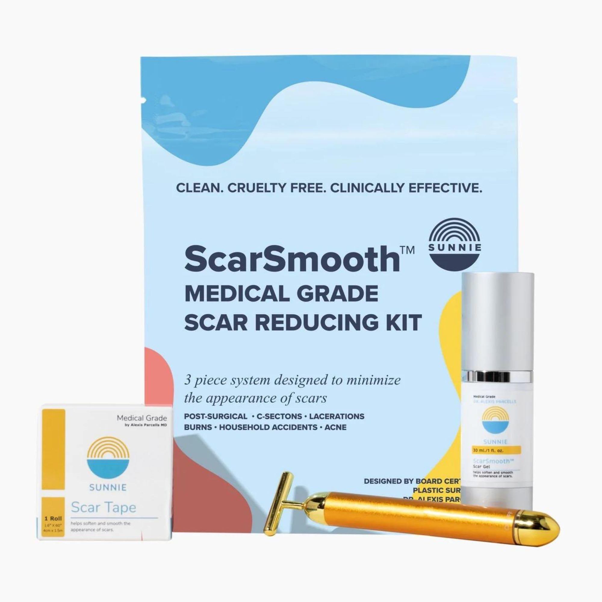 Snapklik.com : SUNNIE ScarSmooth Pro Scar Reducing Kit - Incl. Advanced ...