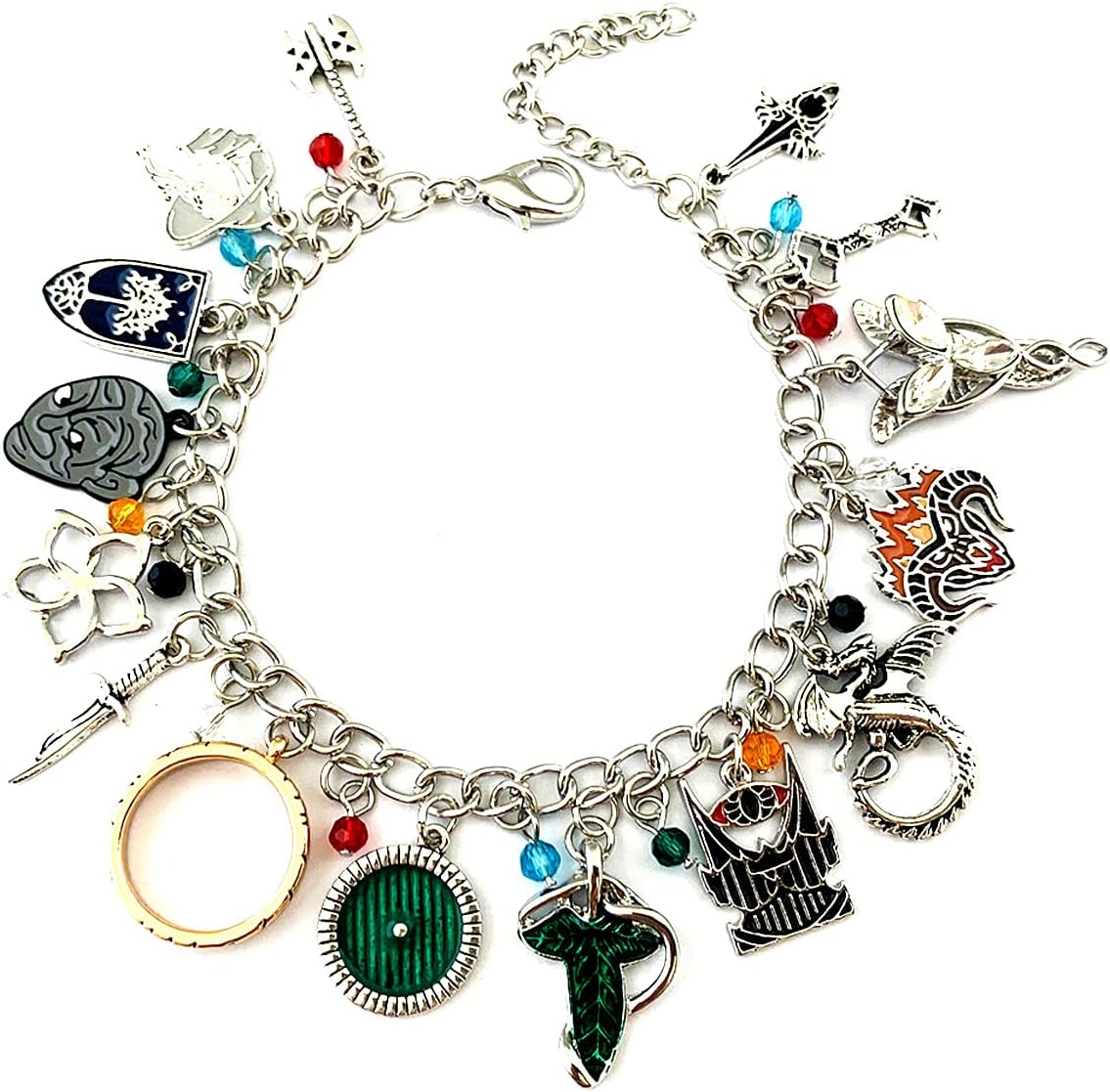 Amazon.com: LMBOGIY Bracelet Metal Charm Bracelet for Men and Women ...