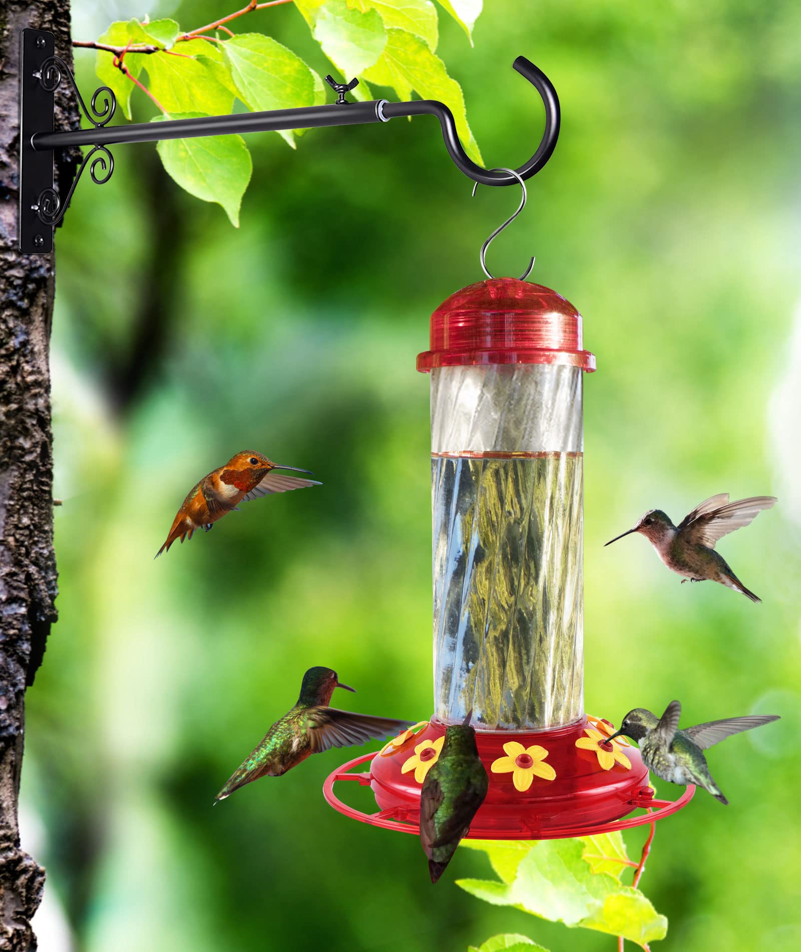 Snapklik.com : Hummingbird Feeder, Twisted Texture Hummingbird Feeder ...