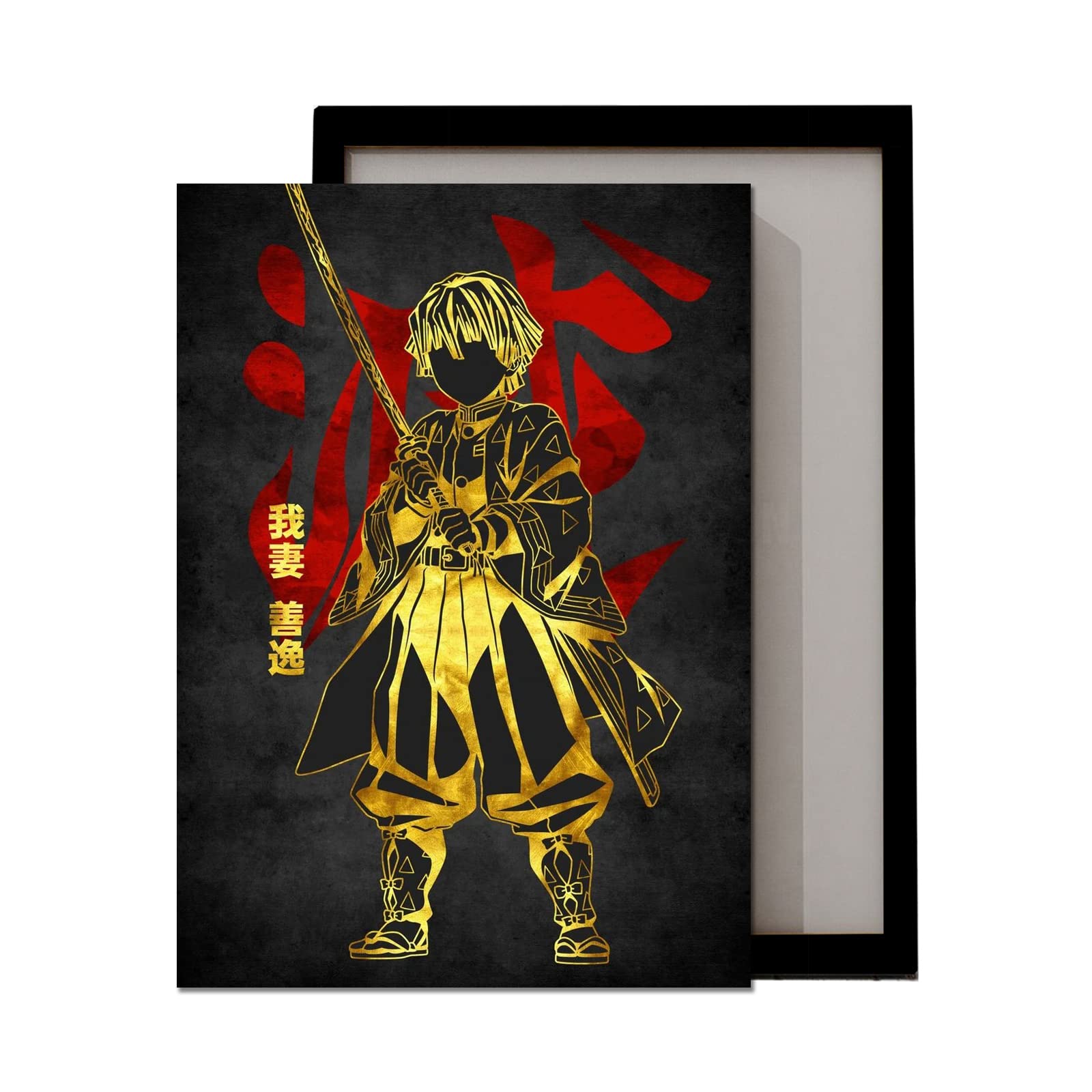 Demon Slayer Poster Kimetsu No Yaiba Zenitsu Anime Canvas Painting ...