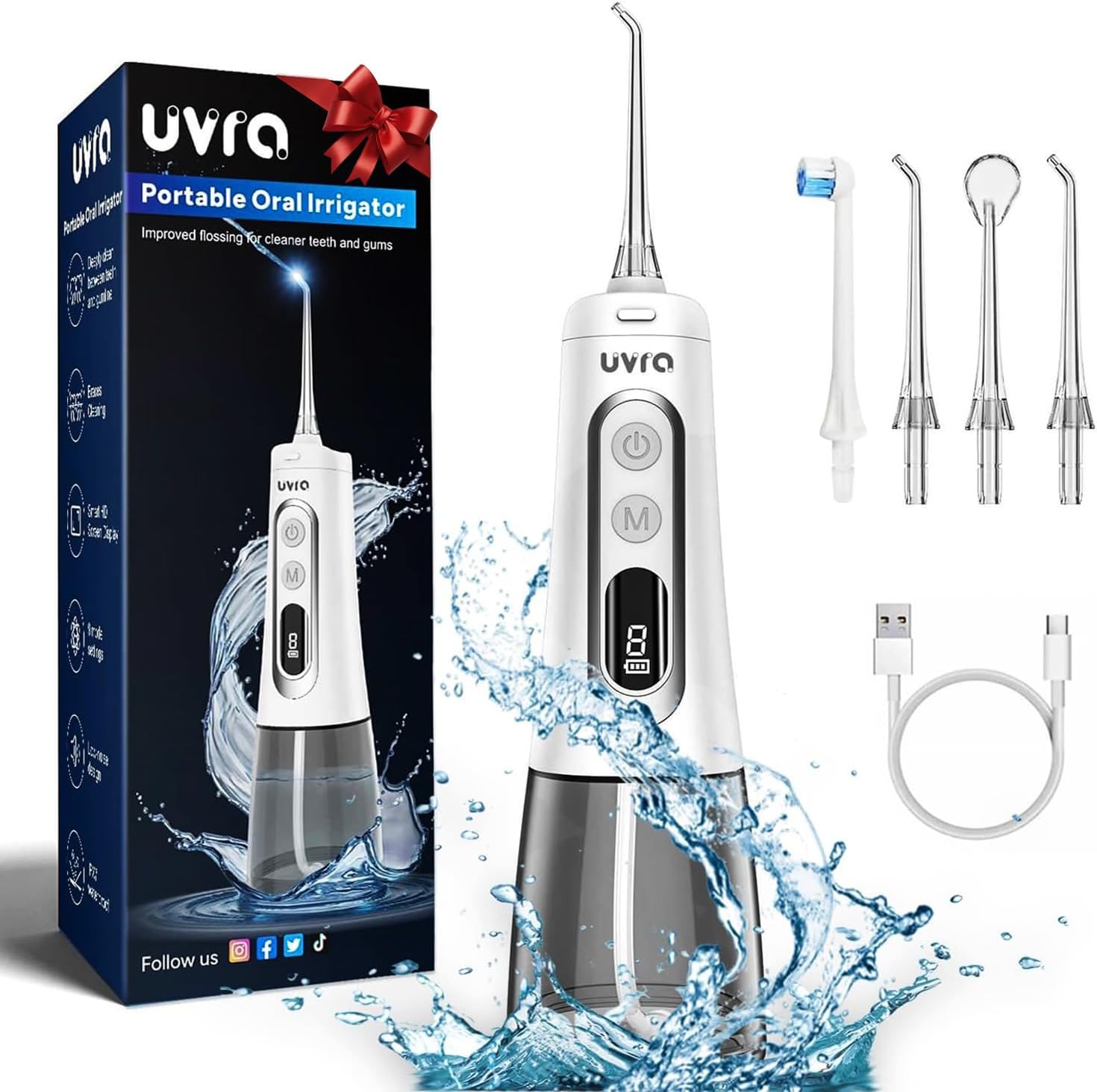 Amazon.com: Powerful Portable Cordless Water Dental Flosser ...