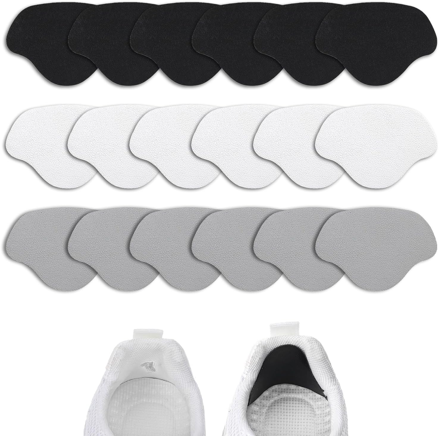 HZQZaoan 18Pcs Self-Adhesive Shoe Heel Repair Patches - Durable Leather ...