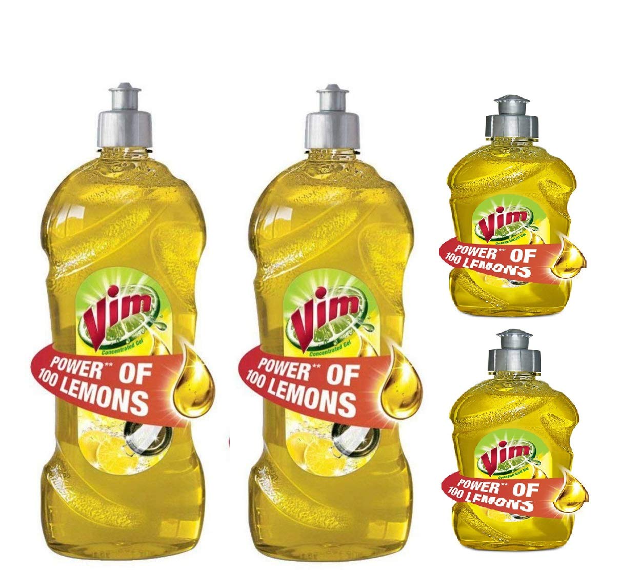 Vim Liquid (bottle pack) (offer pack) 750ml & 250ml bottle. (2 nos. + 2 ...