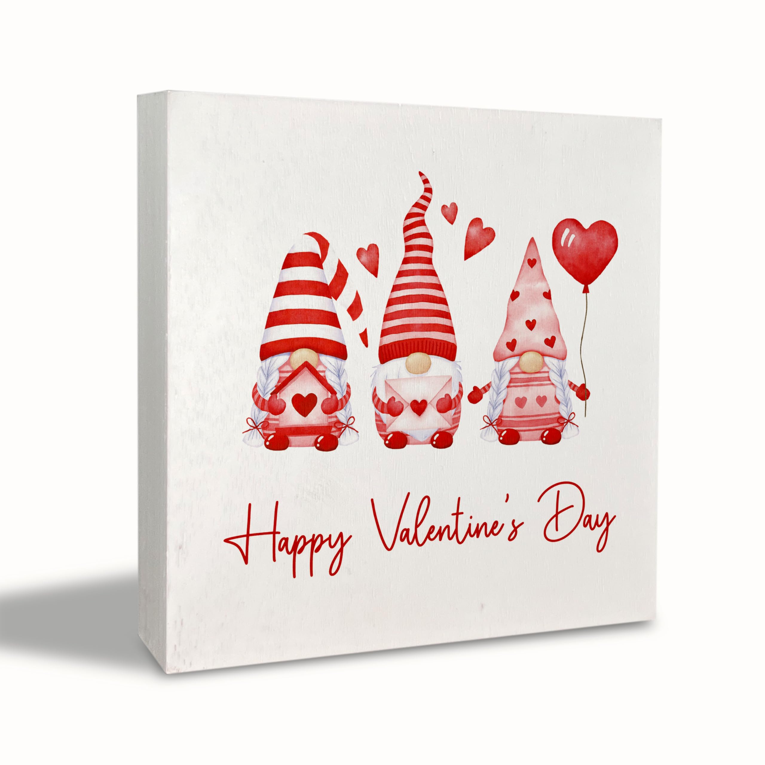 Amazon.com: KEUSPI Gnome Valentines Day Desk Table Decor, Happy ...