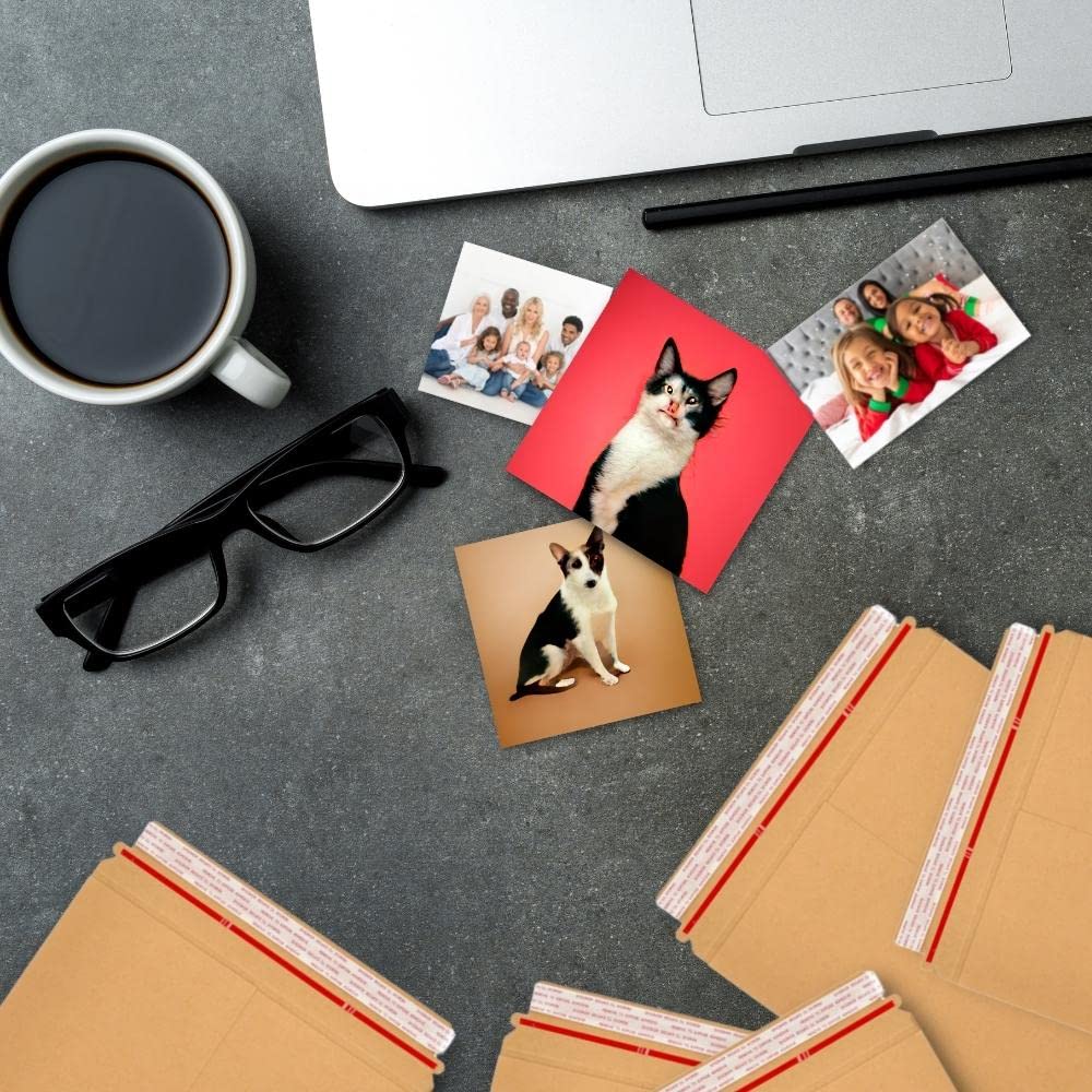 Snapklik.com : PSBM Photo Document Mailers, 9x115 Inch, Brown, 100 Pack ...