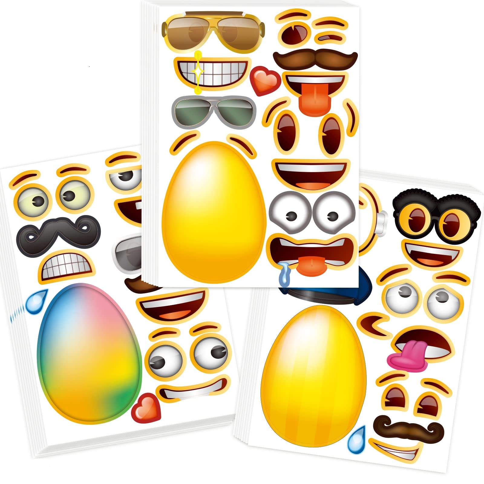 Buy 24Pack Emoji Easter Egg Stickers Make A Face Sticker Make Your Own buy-24pack-emoji-easter-egg-stickers-make-a-face-sticker-make-your-own