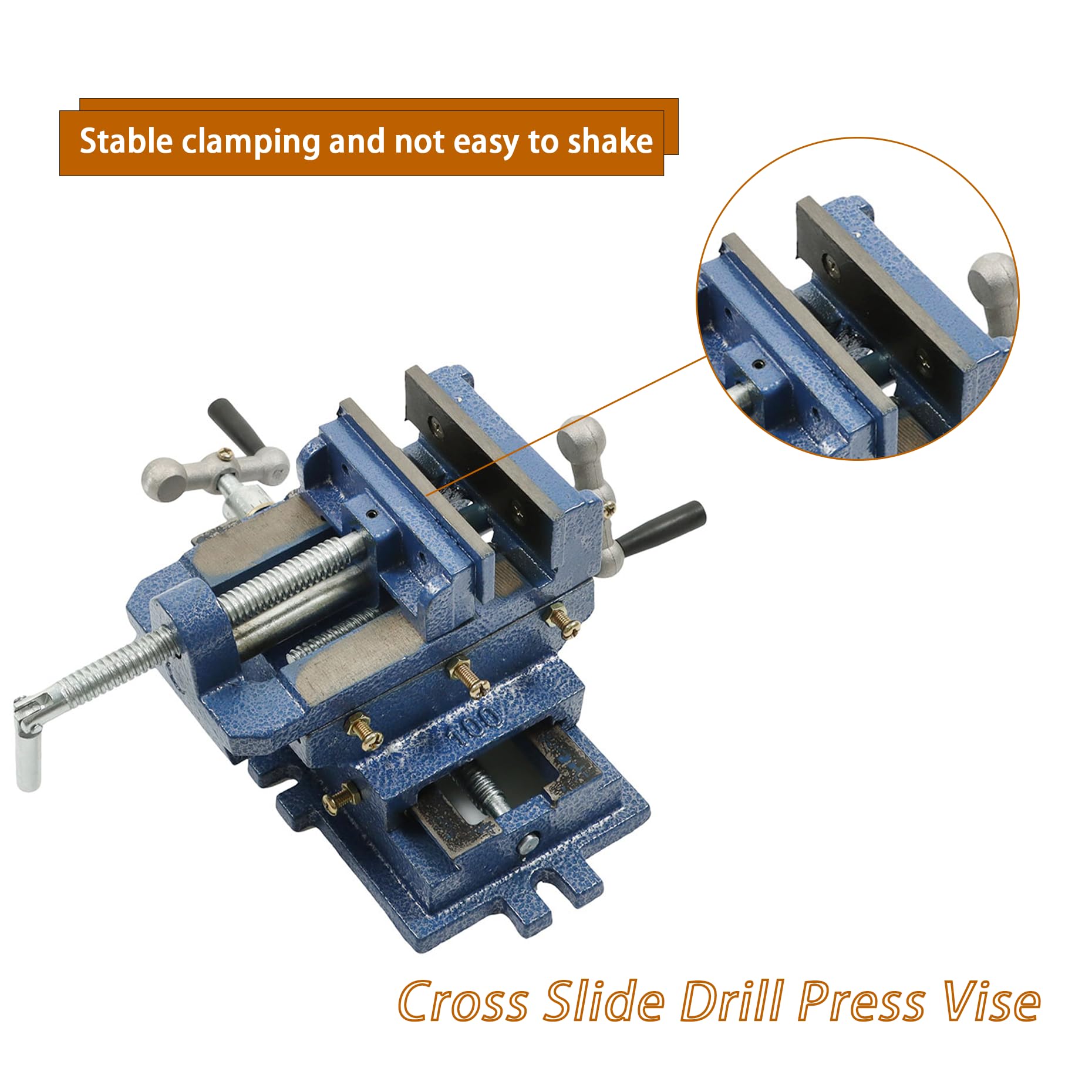 Snapklik.com : Kimllier Cross Slide Drill Press Vise 2 Way X-Y Heavy ...