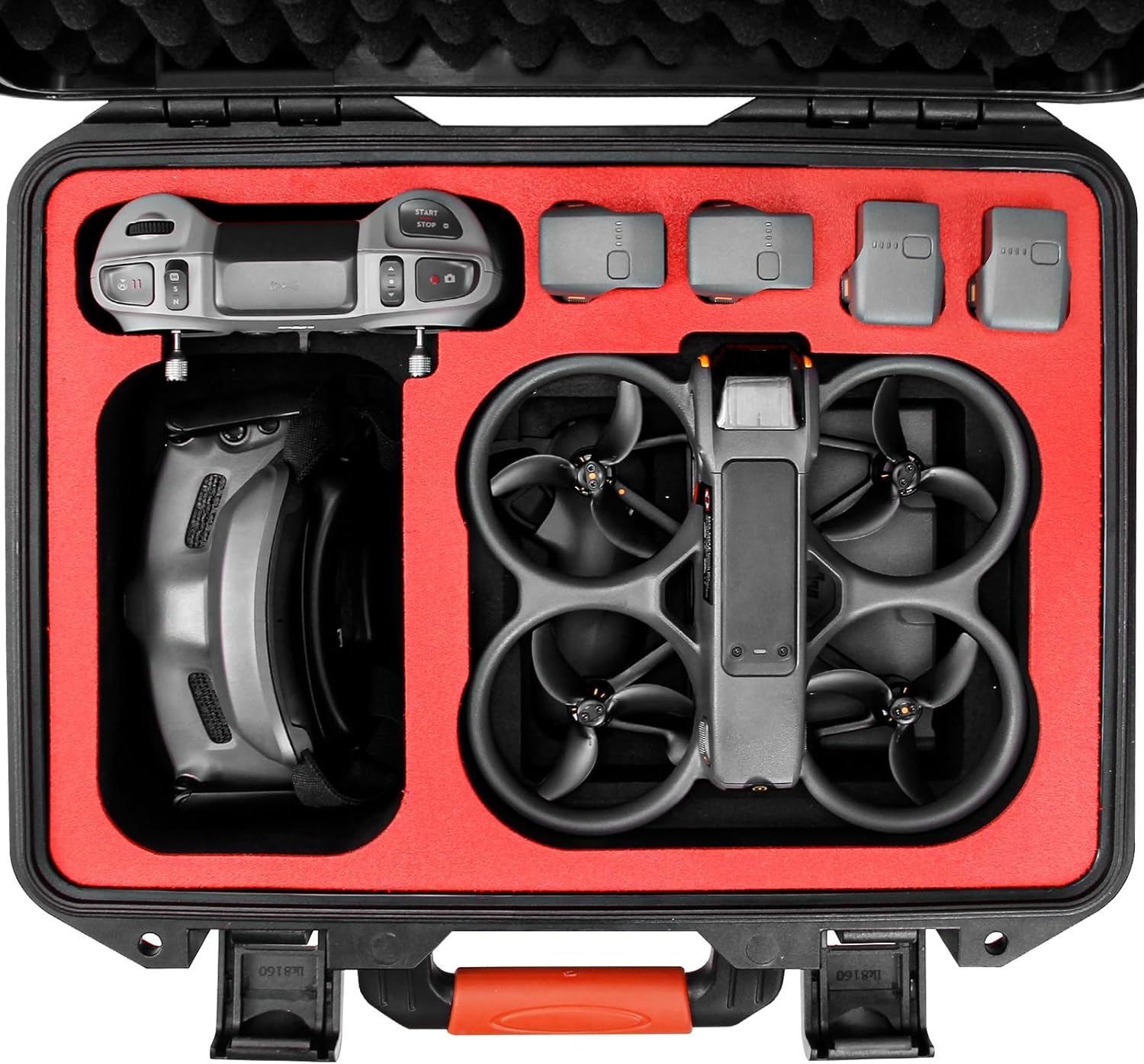 FPVtosky Hard Case for DJI Avata 2 Drone/Fly More Combo, Waterpoof Avata 2 Carrying Case Bag ...