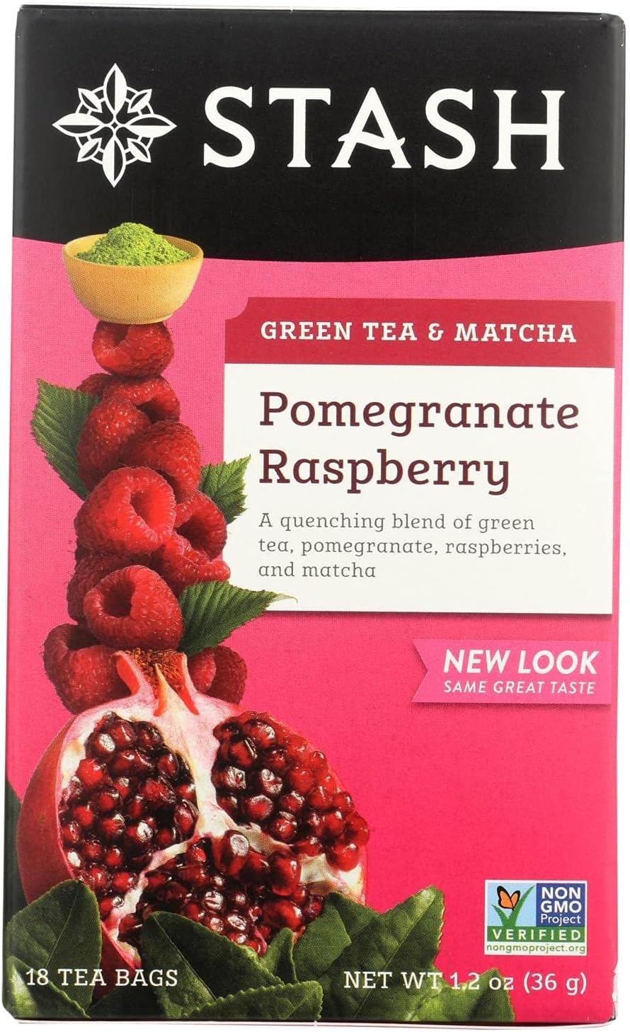 Amazon.co.jp: Stash Pomegranate Raspberry Green Tea with抹茶 – 18 Tea ...