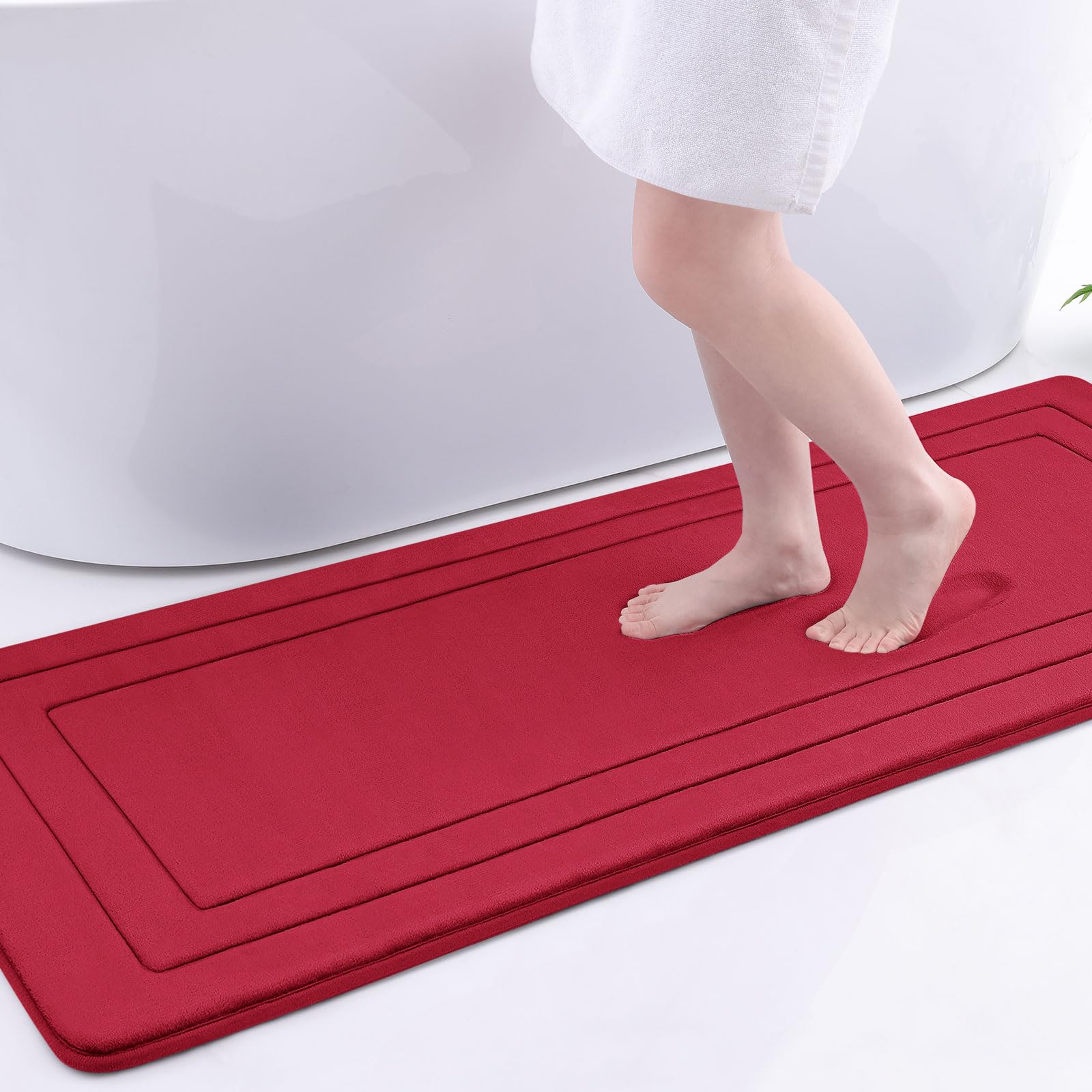 Amazon.com: Arotive Memory Foam Bathroom Rug Mat 59x24, Ultra Soft and ...