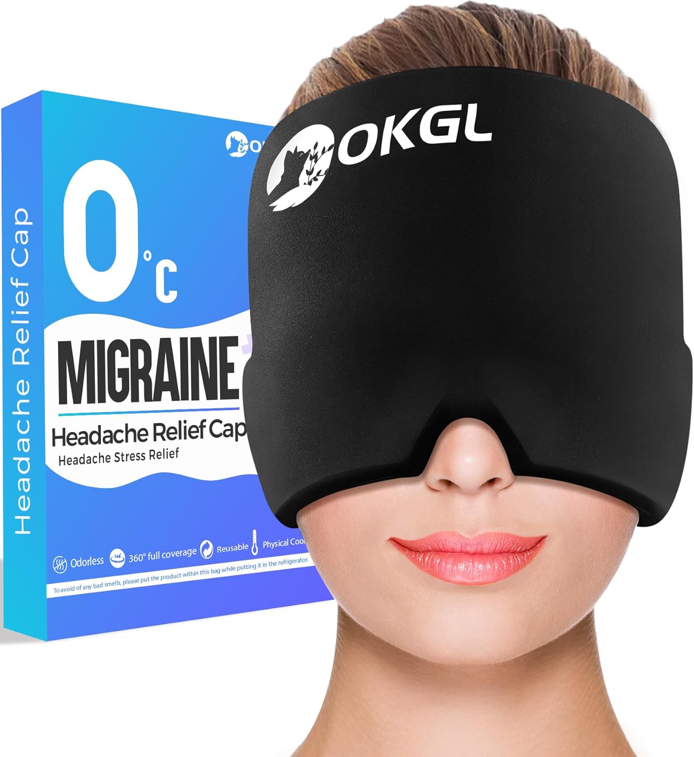 Amazon.com: OKGL 0℃, Migraine Headache Relief Cap, Migraine Hat ...