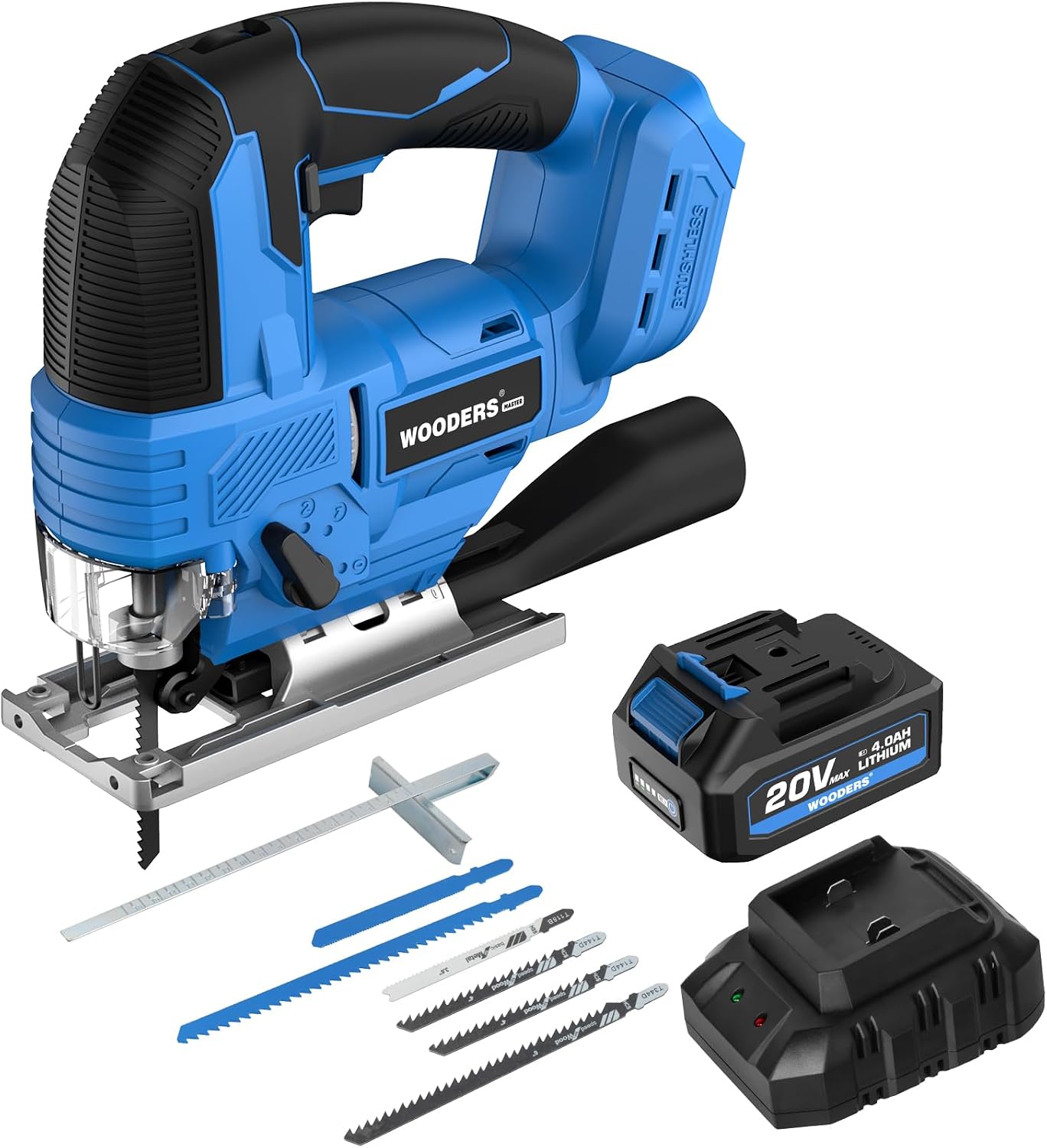 WOODERS Jig Saw Compatible with Makita 20V MAX Battery, Brushless Motor ...
