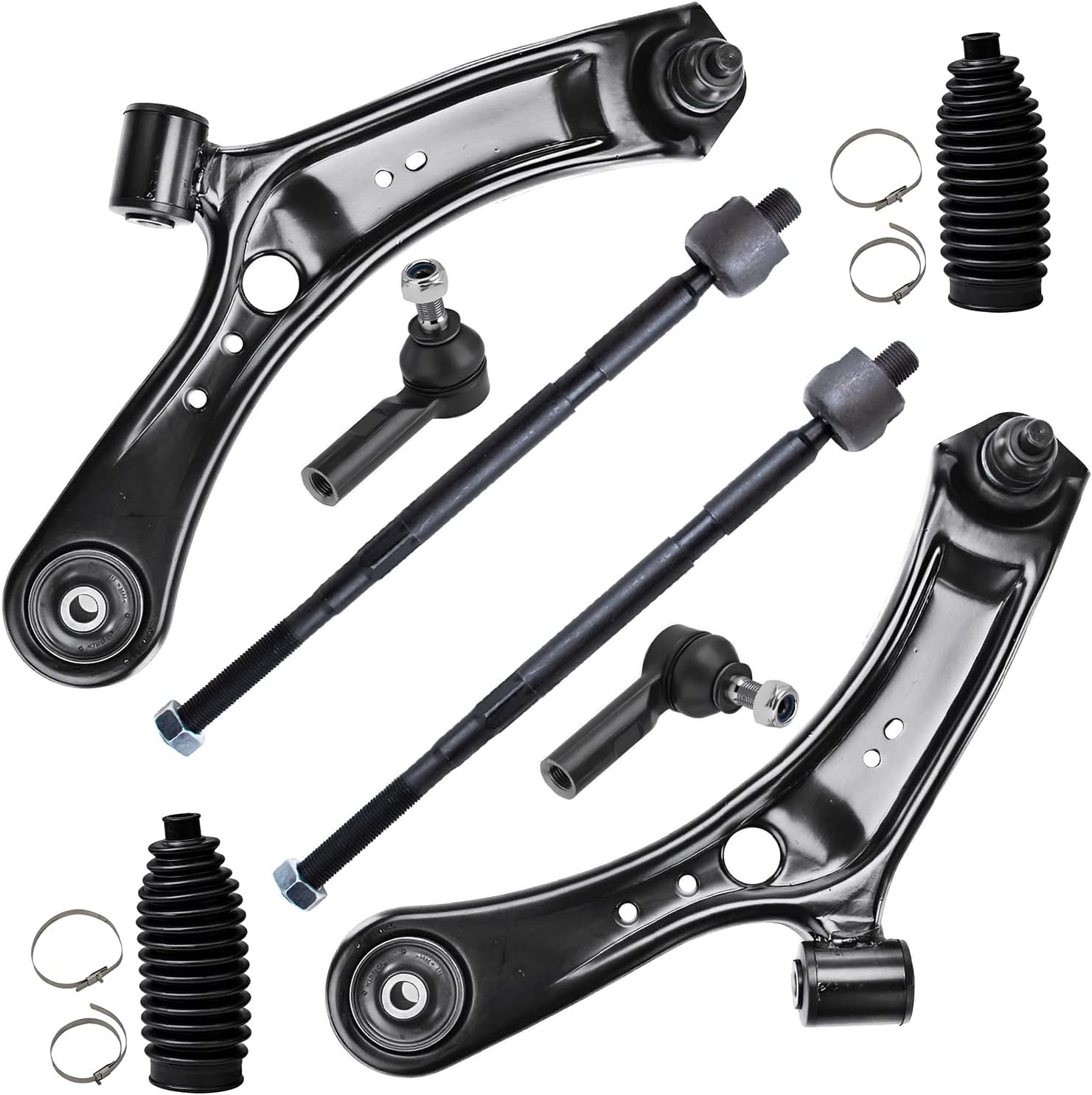 Amazon.com: Detroit Axle - 8pc Front End Control Arms Kit for 07-13 ...