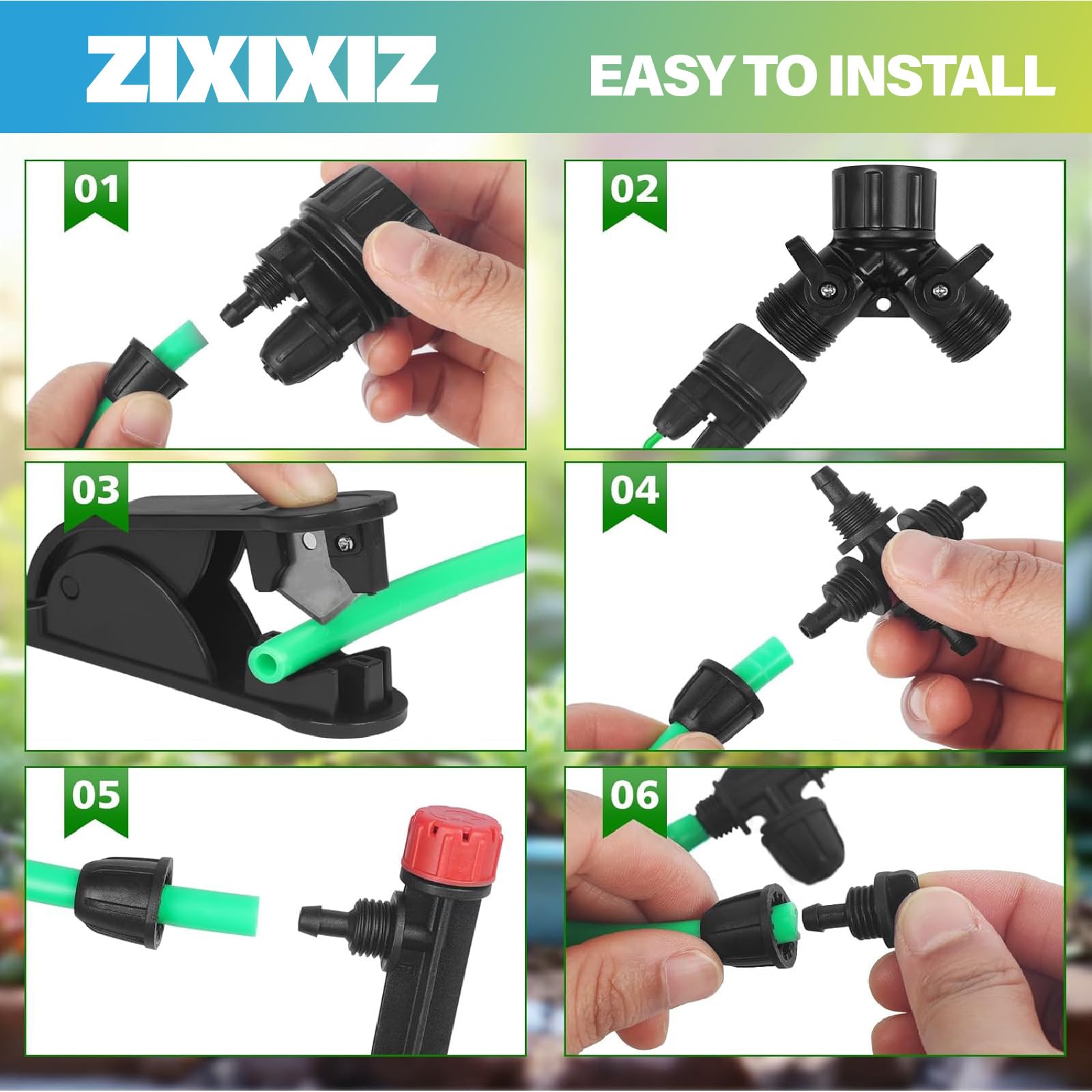 Snapklik.com : Drip Irrigation System,100FT 67PCS Garden Drip ...