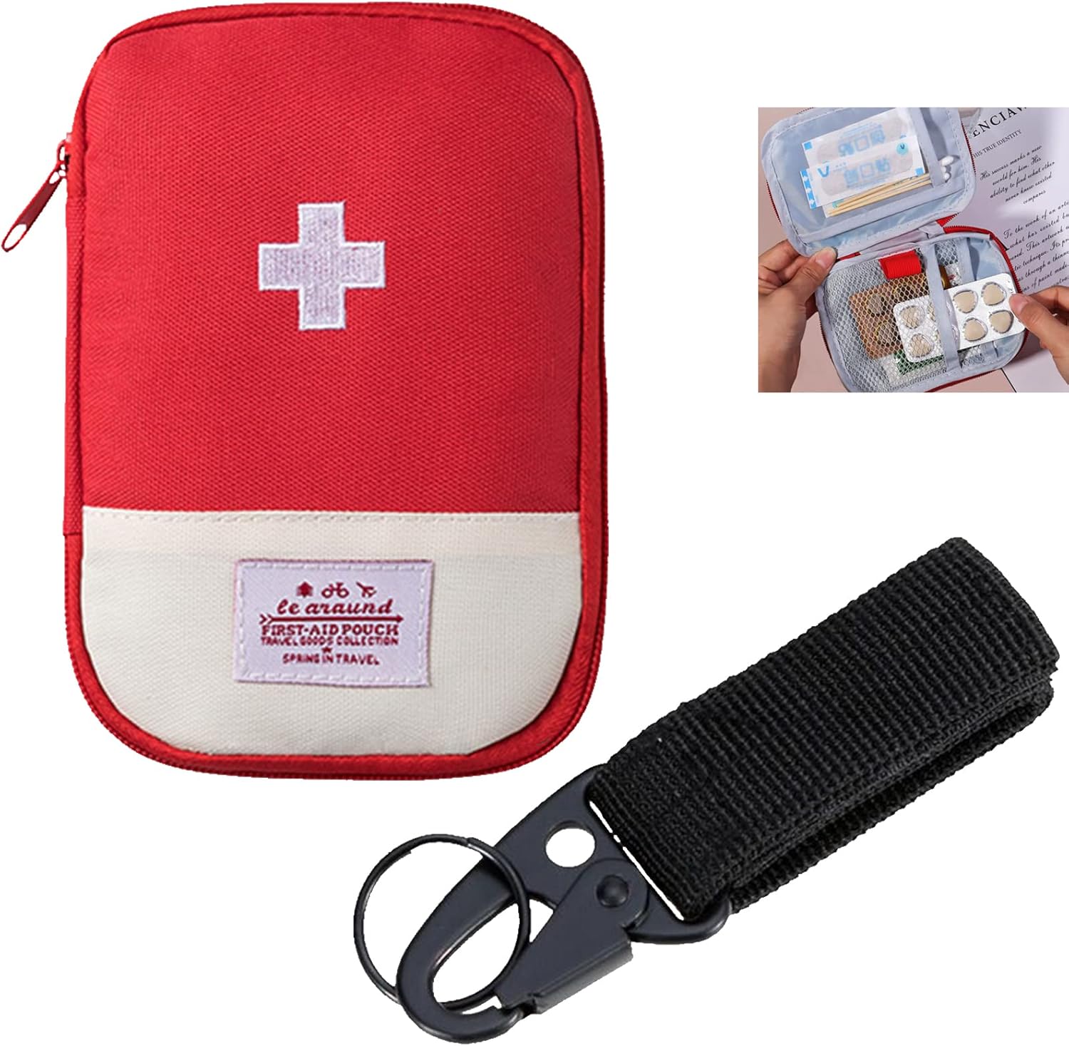 First Aid Bag Small, First Aid Kit, Travel Pharmacy Bag, Waterproof ...