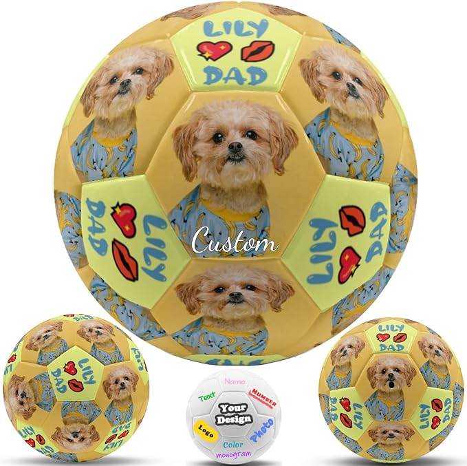 Amazon.com : Klsify Custom Soccer Ball Personalized Official Size ...