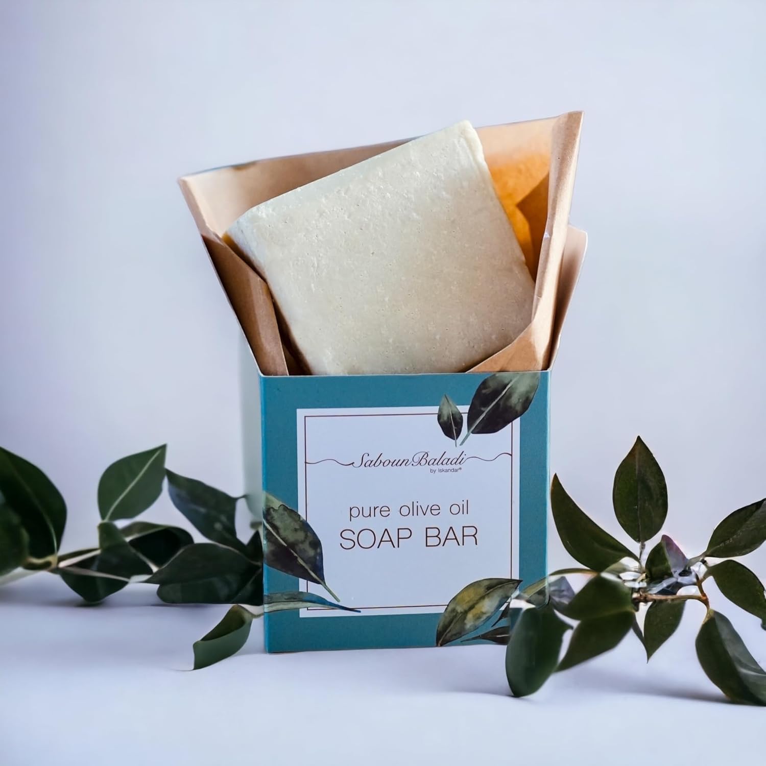 Amazon.com : Iskandar Saboun Baladi Pure Olive Oil Soap Bar 1pk (250g ...