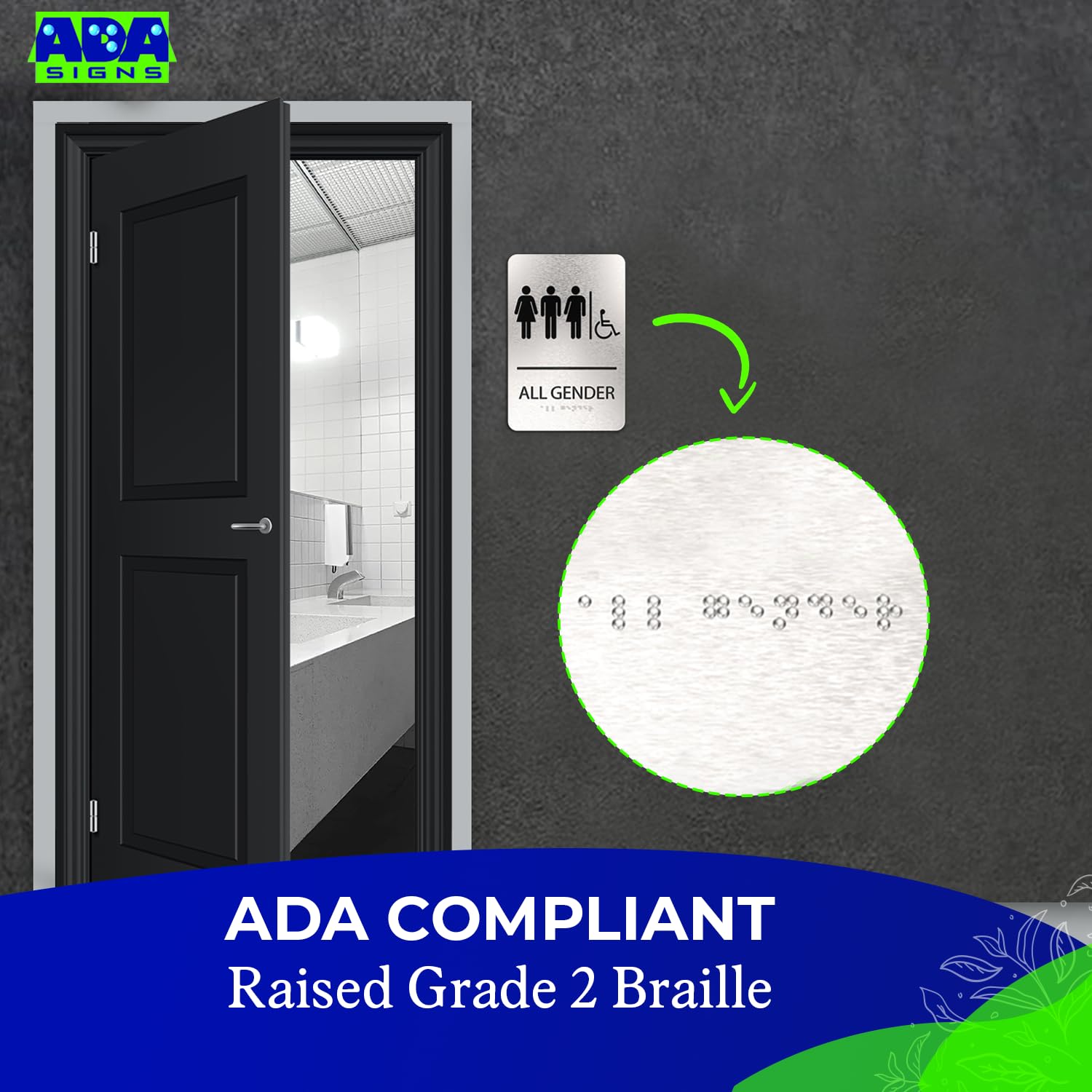 6x9 Ada Bathroom Layout Amazon.com: ADA Restroom Signs | 6x9 Inches