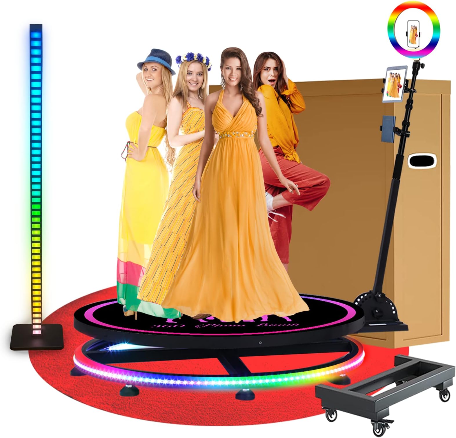 Amazon.com : KRICIKR 360 Photo Booth Machine for Parties,360 Camera ...