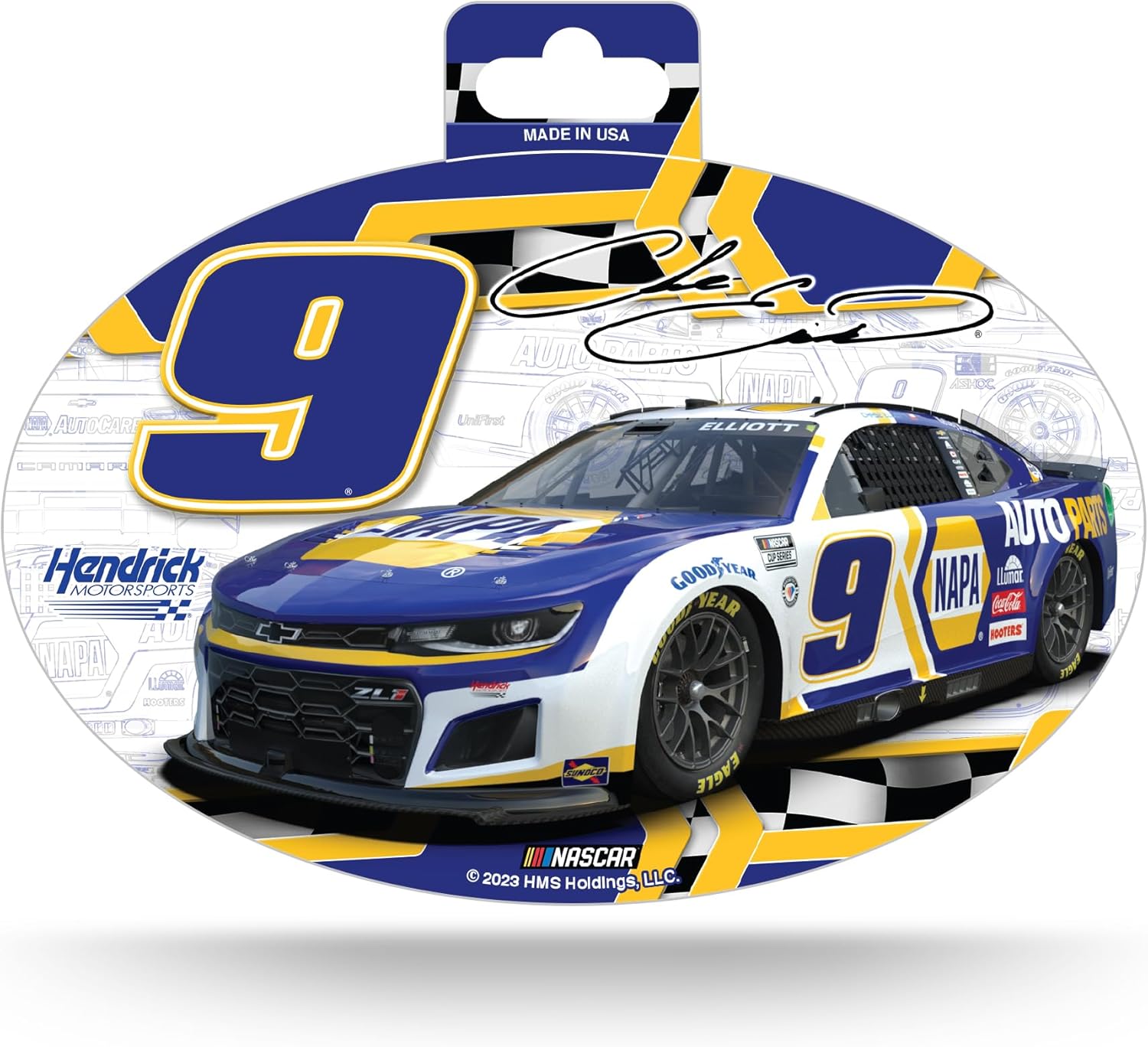 Amazon.com : Rico Industries NASCAR Racing Chase Elliott #9 NAPA 2023 ...