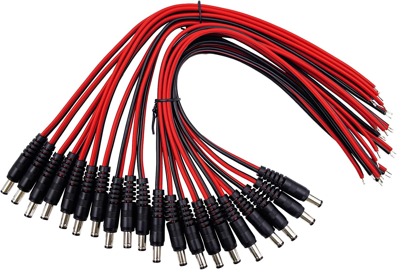 Amazon.com : MILAPEAK 10 Pairs 12V 5A DC Connector Cable + 10 Pairs 12V ...