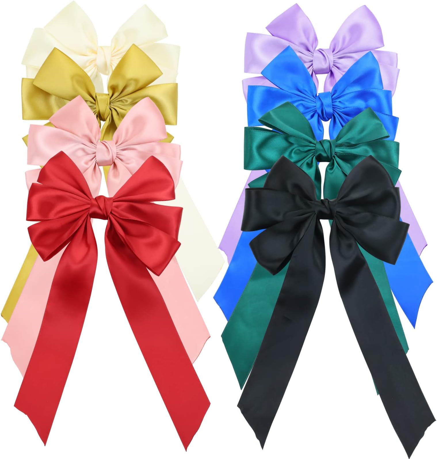 Amazon.com : Hair Bows for Women Girls Hair Ribbon Bow Hair Clips with ...
