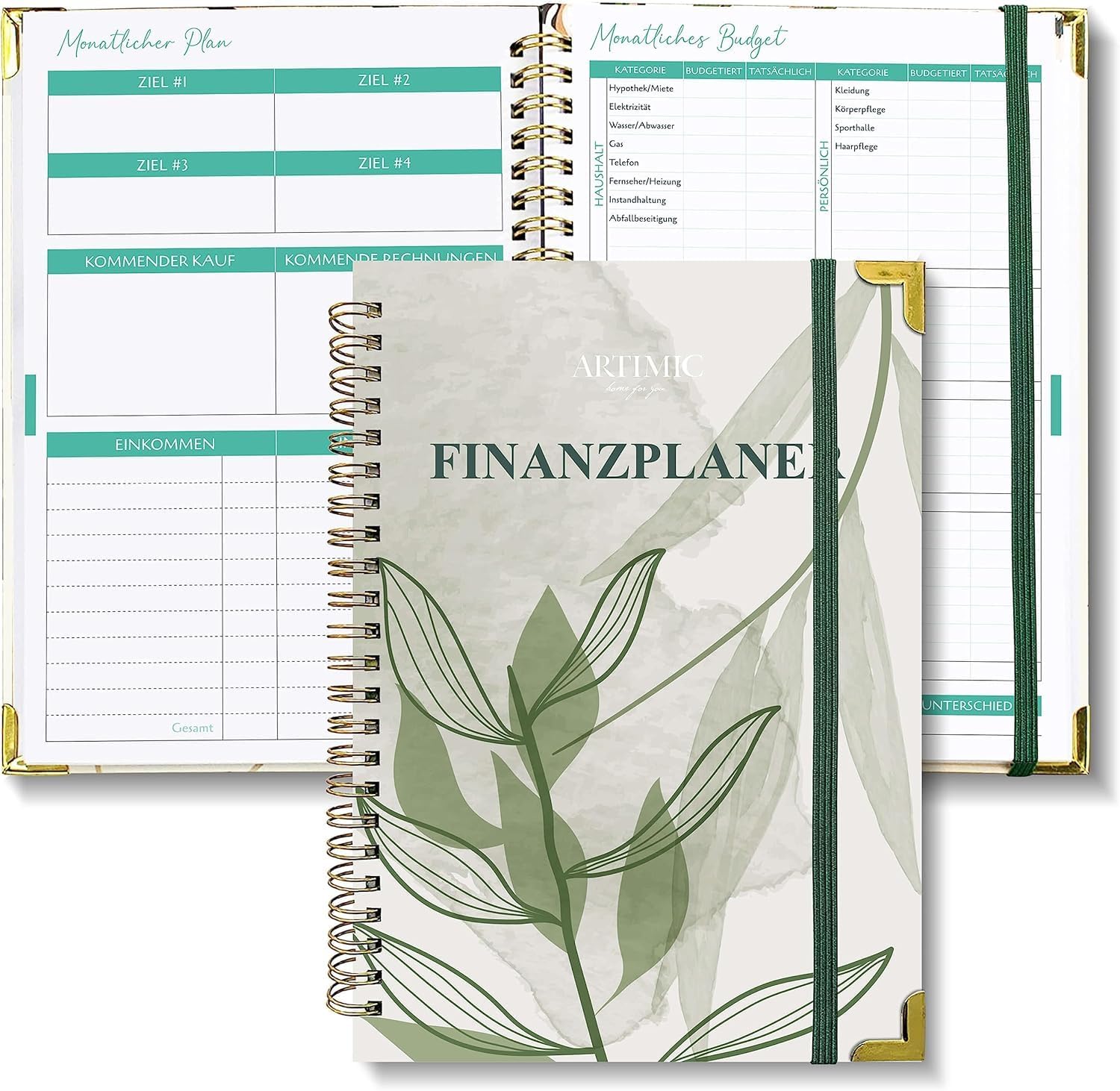 Finanzplaner DIN A4 – Tracke monatliche Einnahmen, Ausgaben & Budget ...