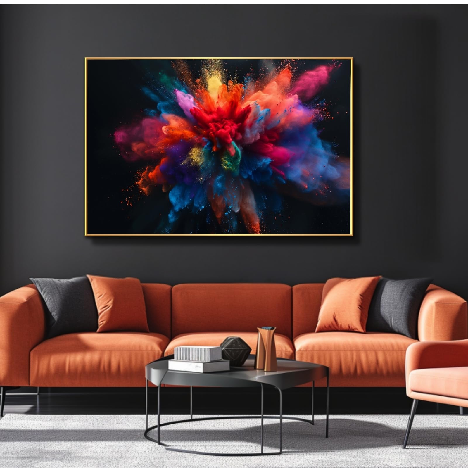 Amazon.com: ORIEAR Modern Art Wall Decor, Abstract Canvas Wall Art ...