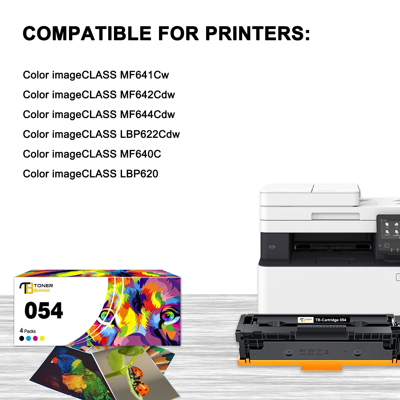 Toner Bank Compatible 054 Toner Cartridge Replacement for Canon 054 ...