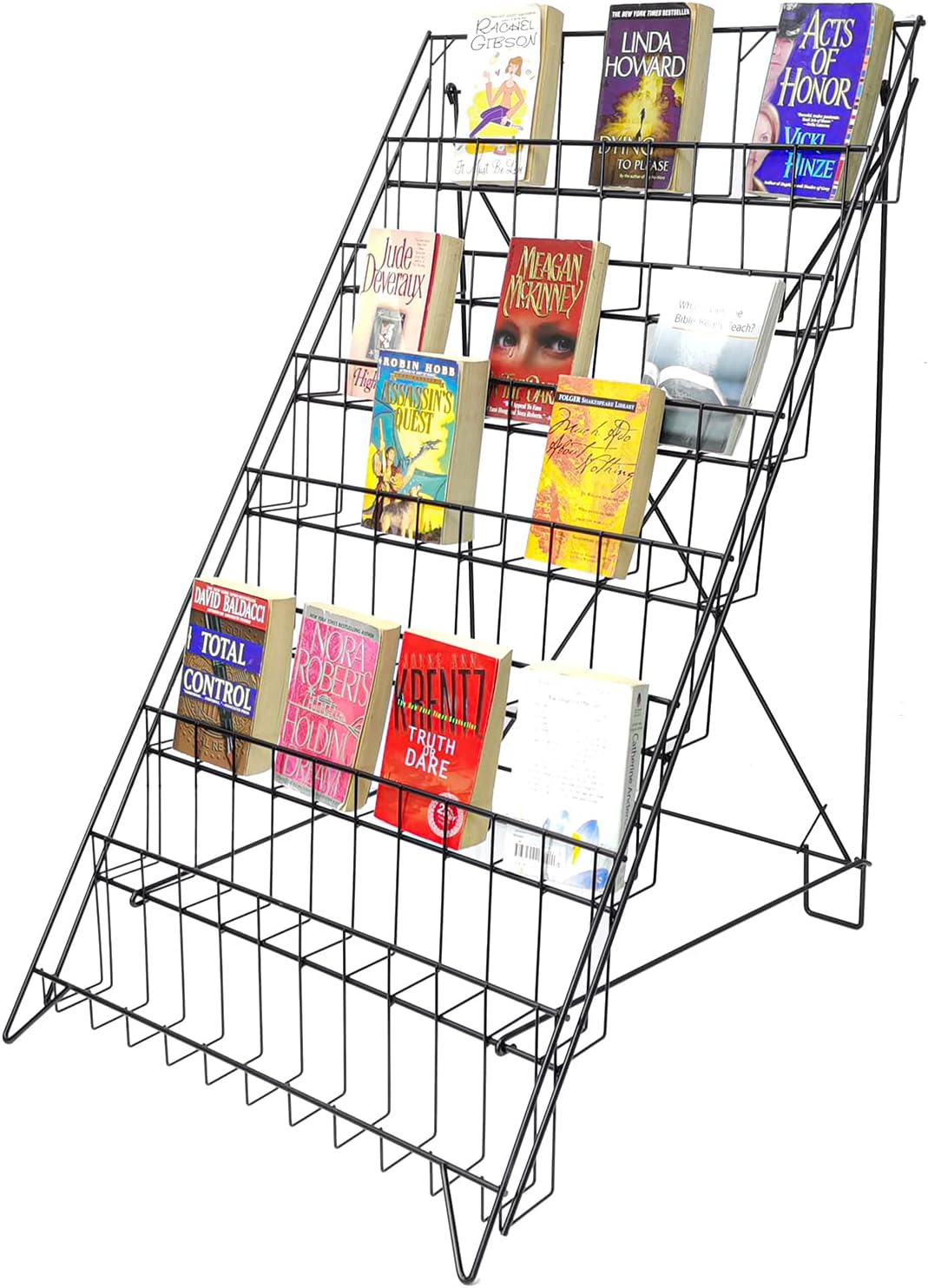 FixtureDisplays? 8-Tier Literature Holder Greeting Card Floor Stand ...