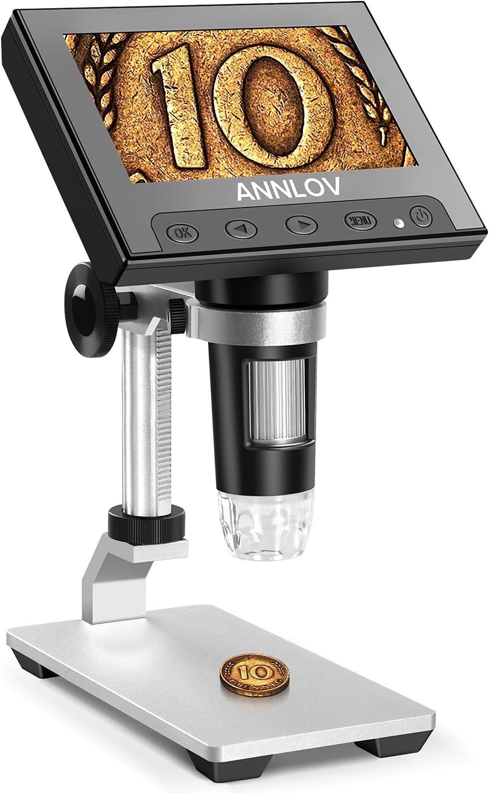 Amazon.com: LCD Digital Microscope,ANNLOV 4.3 inch Handheld USB ...