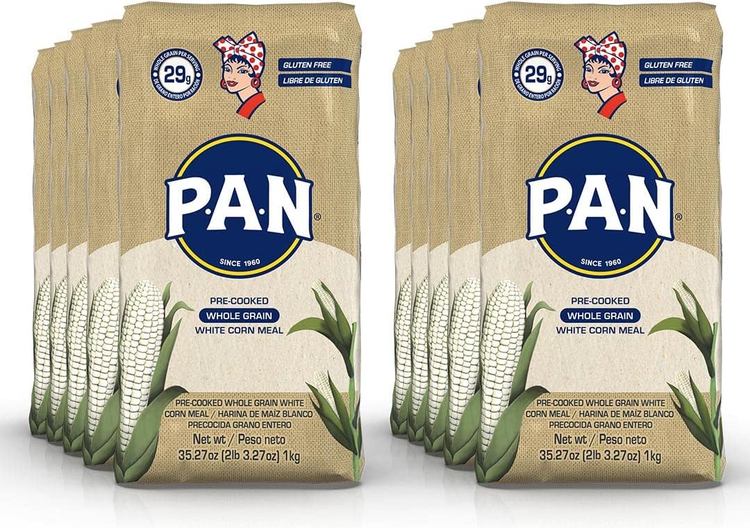 Amazon.com : P.A.N. White Corn Meal – Pre-cooked Gluten Free and Kosher ...