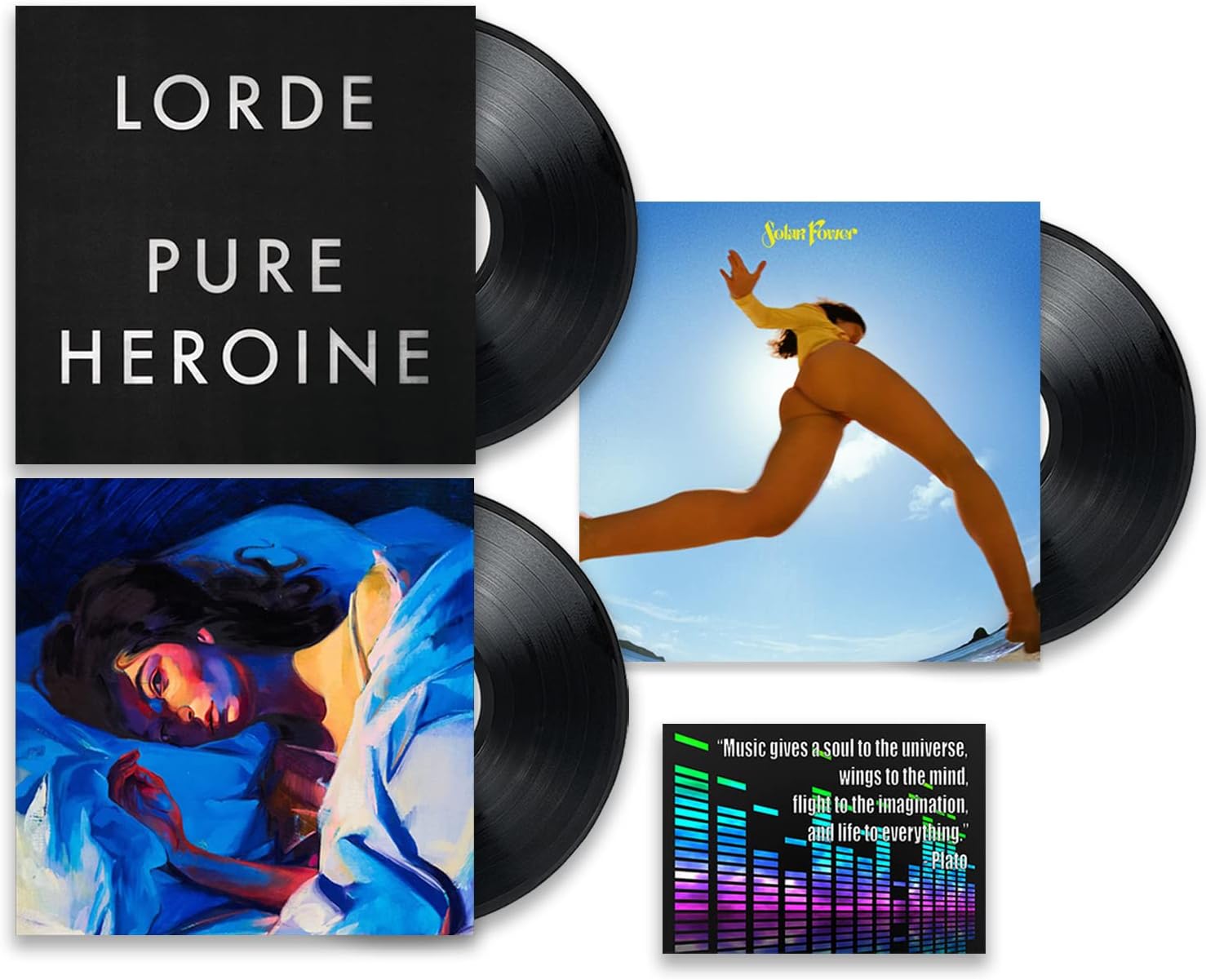 Lorde Vinyl Discography ( Pure Heroine / Melodrama / Solar Power ...