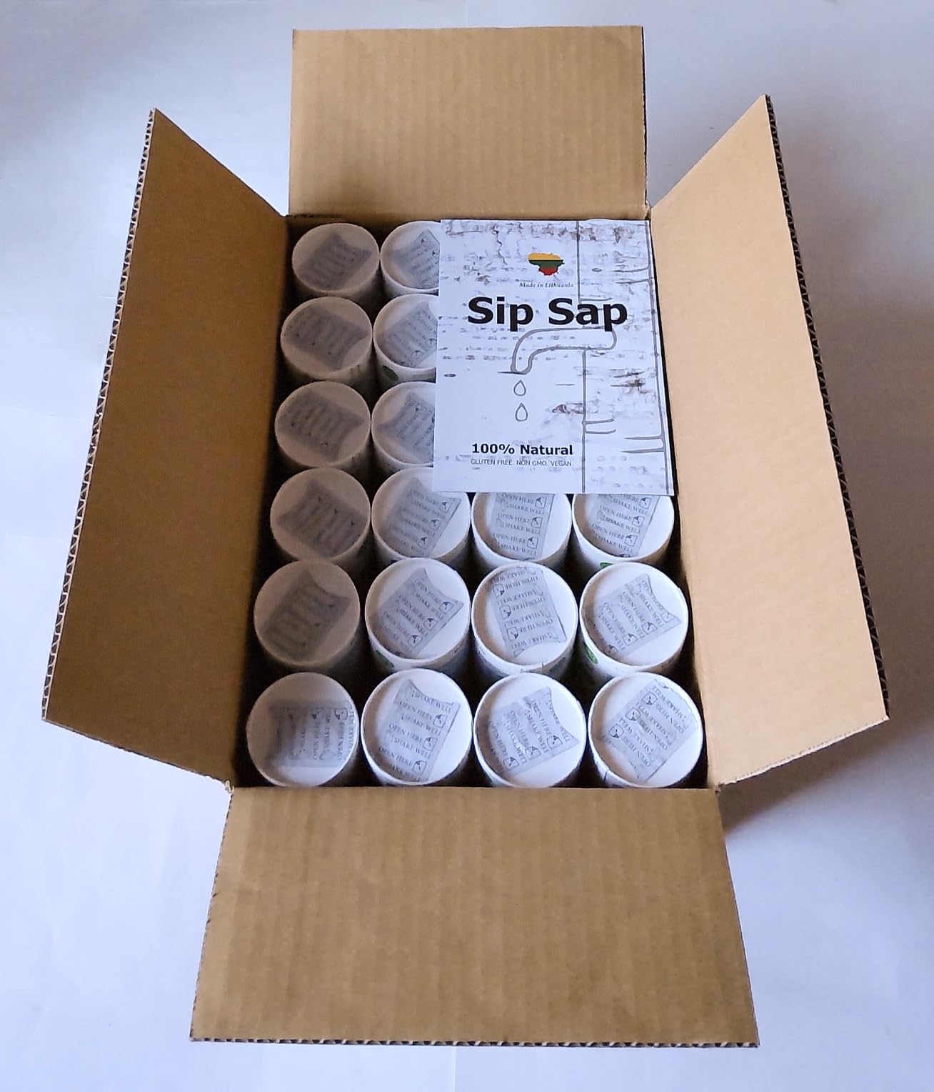 Amazon | [Sip Sap]白樺の天然樹液 プレミアムバーチツリーウォーター Mint(ミント) 250ml×6本セット フレーバー ...