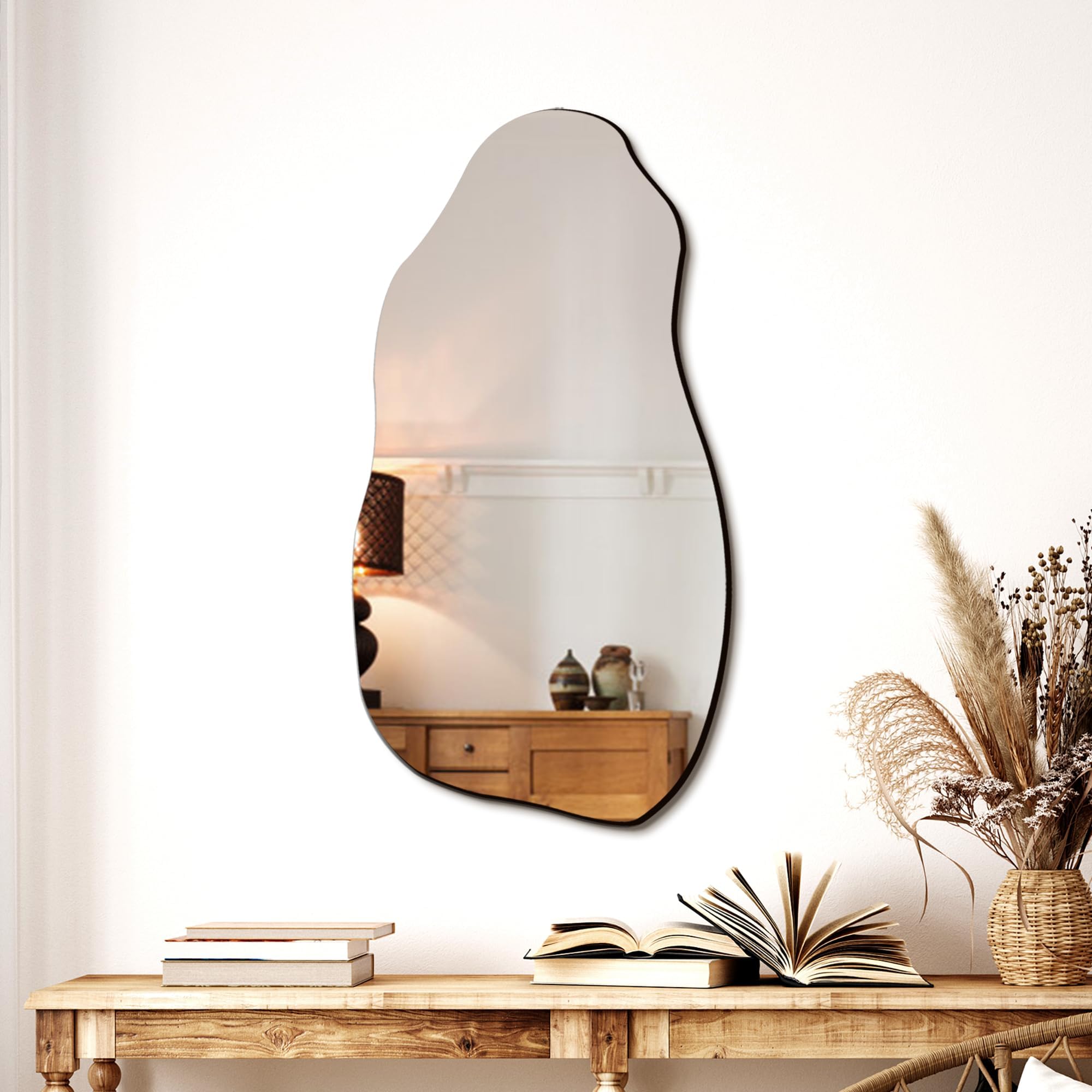 Amazon.com: SANHUAMAO Irregular Wall Mirror Asymmetrical Mirror for ...