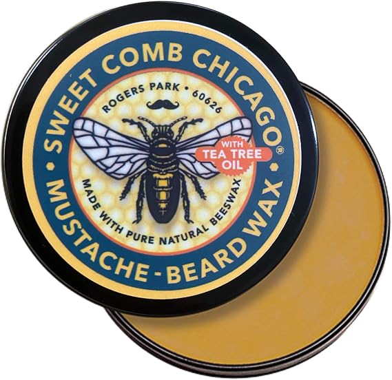 Sweet Comb Chicago: Mustache & Beard Styling Wax, Medium Hold for ...